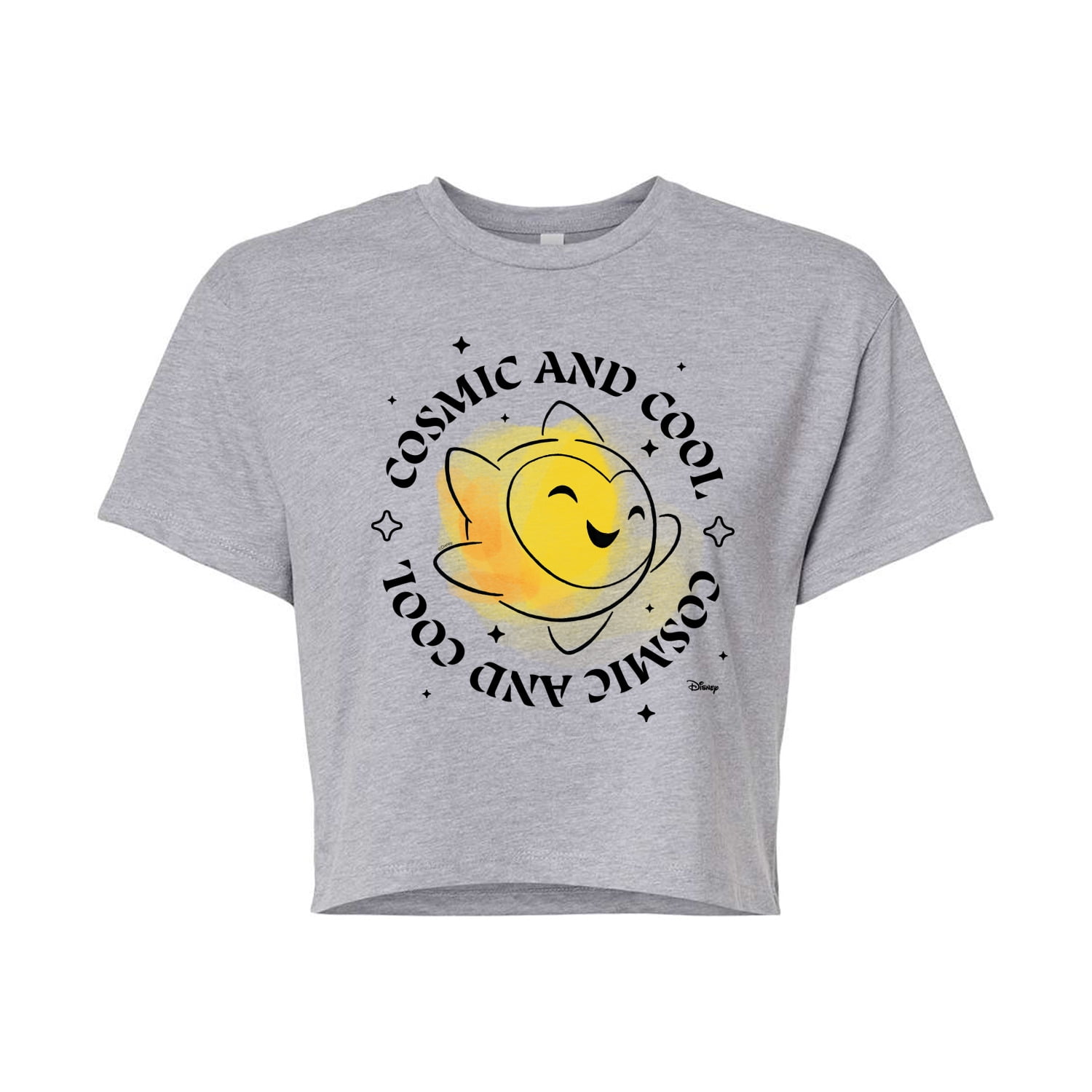 Disney Wish - Cosmic Cool Star - Juniors Cropped Cotton Blend T-Shirt ...