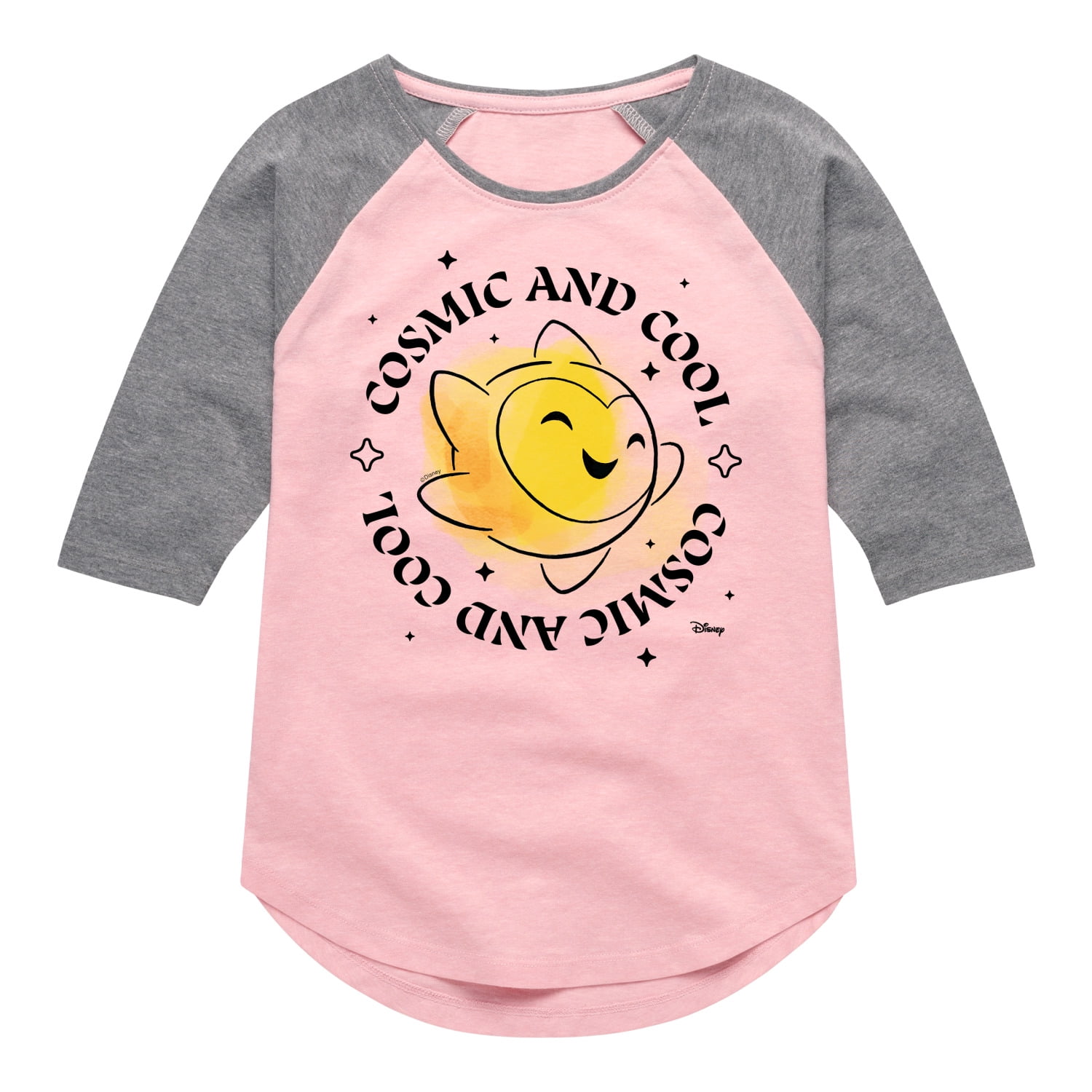 Disney Wish - Cosmic Cool Star - Toddler & Youth Girls Raglan Graphic T ...