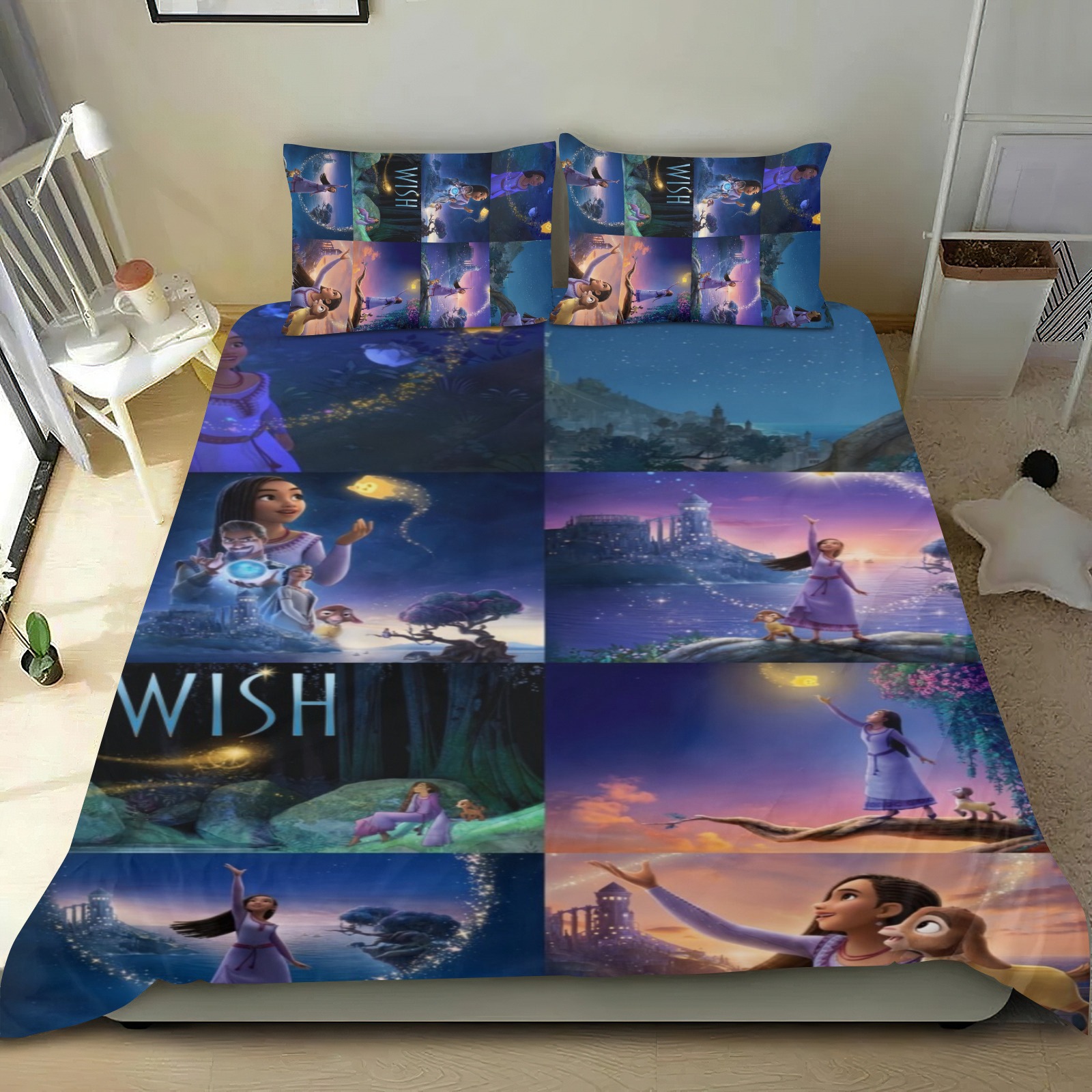 Disney Wish Duvet Cover 3 Piece Bedding Set,Teens Comforter Cover Set ...