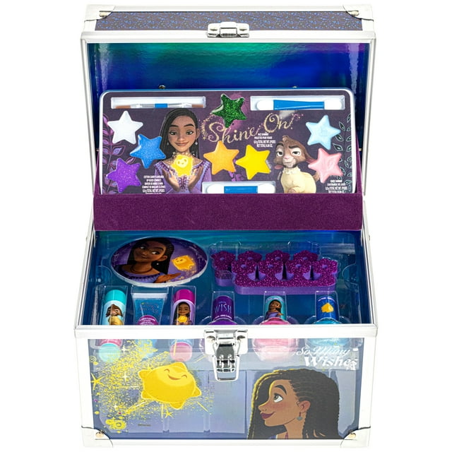 Disney Wish Kids Makeup Set for girls, Nail Polish, Lip Gloss & Eye ...