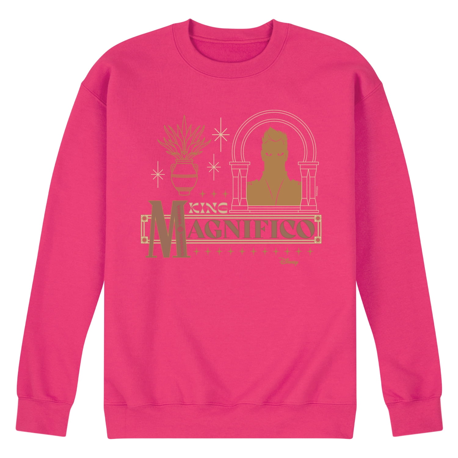 Disney Wish King Magnifico Mens Crew Neck Fleece Pullover 1080