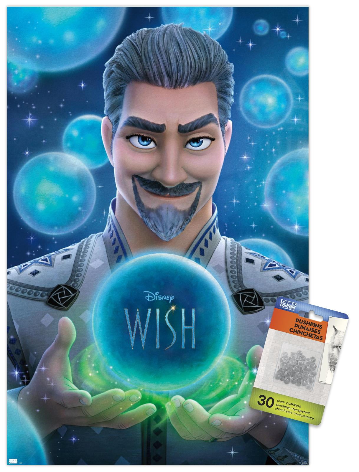 Disney Wish - King Magnifico One Sheet Wall Poster with Push Pins, 14. ...