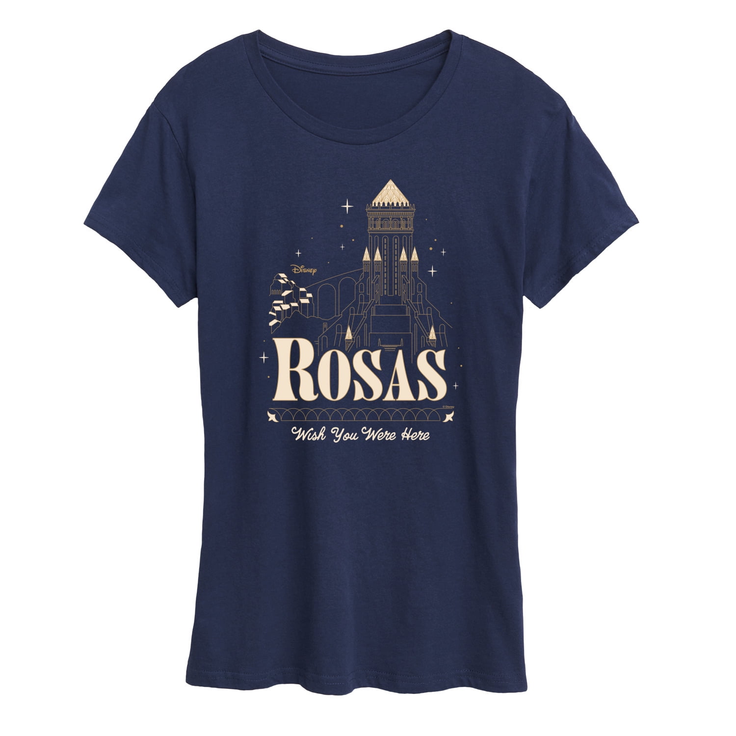 Disney Wish - Rosas Wish You Were Here - Women's Short Sleeve Graphic T ...