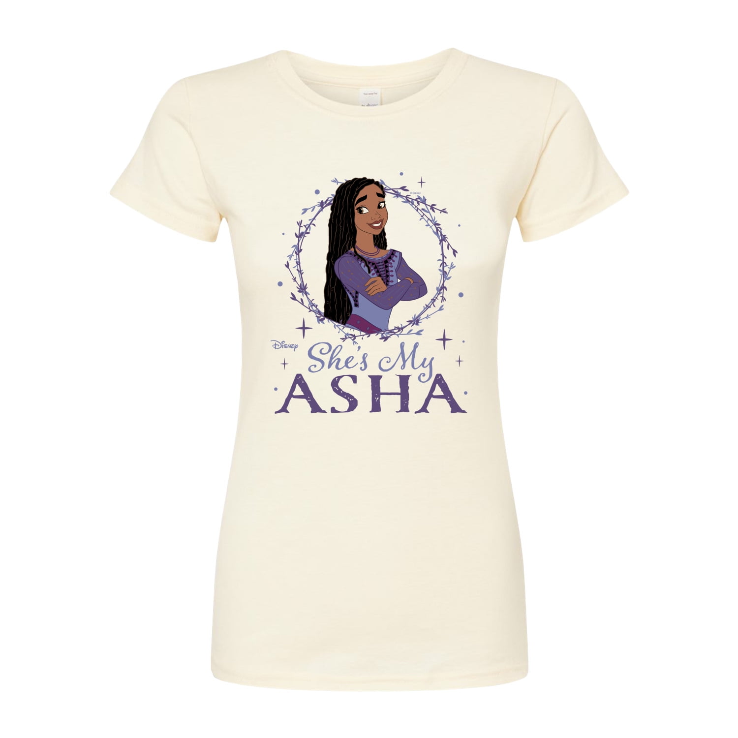 Disney Wish - Shes My Asha - Juniors Fitted Graphic T-Shirt - Walmart.com