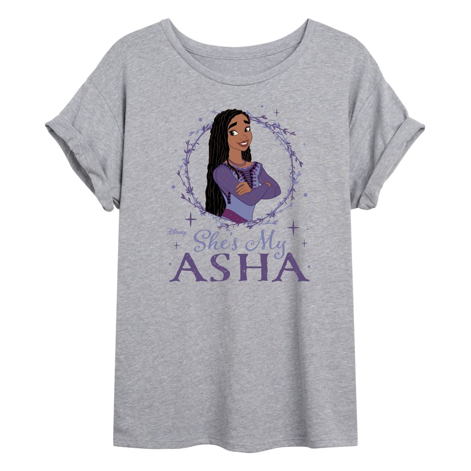 Disney Wish - Shes My Asha - Women's Oversized T-Shirt - Walmart.com