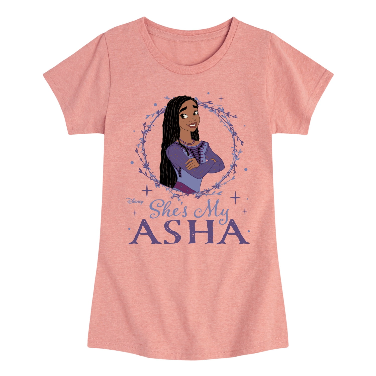 Disney Wish - Shes My Asha - Toddler & Youth Girls Short Sleeve Graphic T-Shirt - Walmart.com