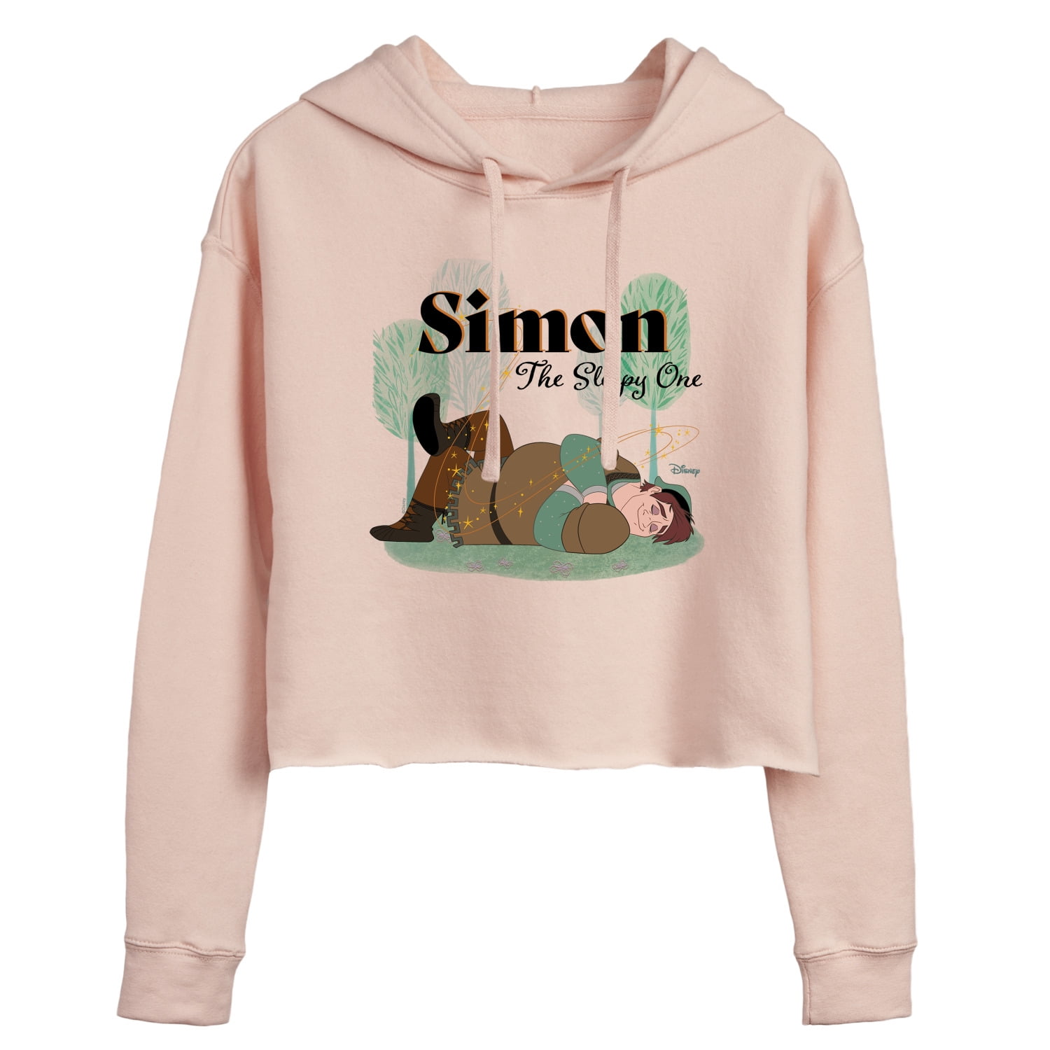 Disney Wish - Simon The Sleepy One - Juniors Cropped Pullover Hoodie ...