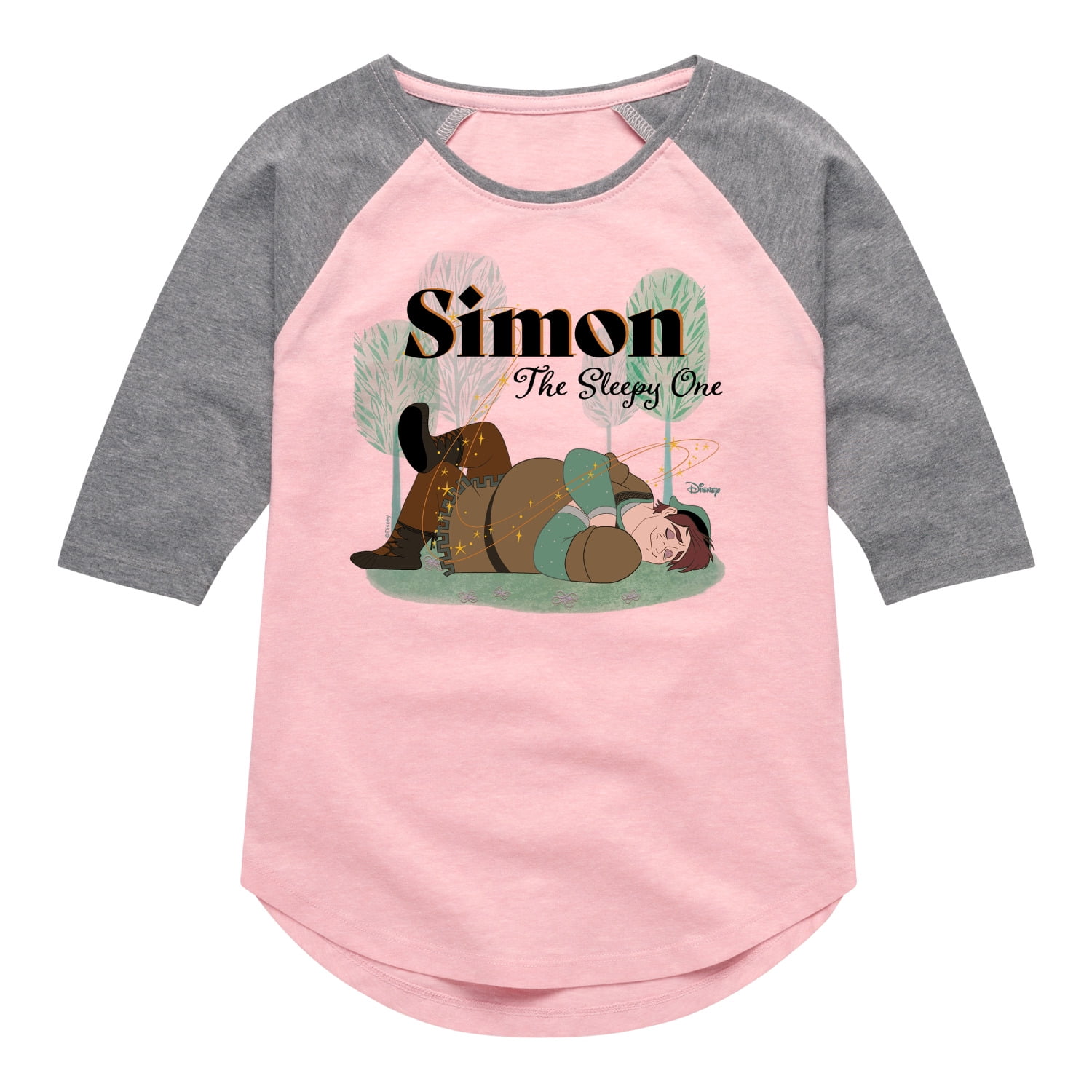 Disney Wish - Simon The Sleepy One - Toddler & Youth Girls Raglan ...