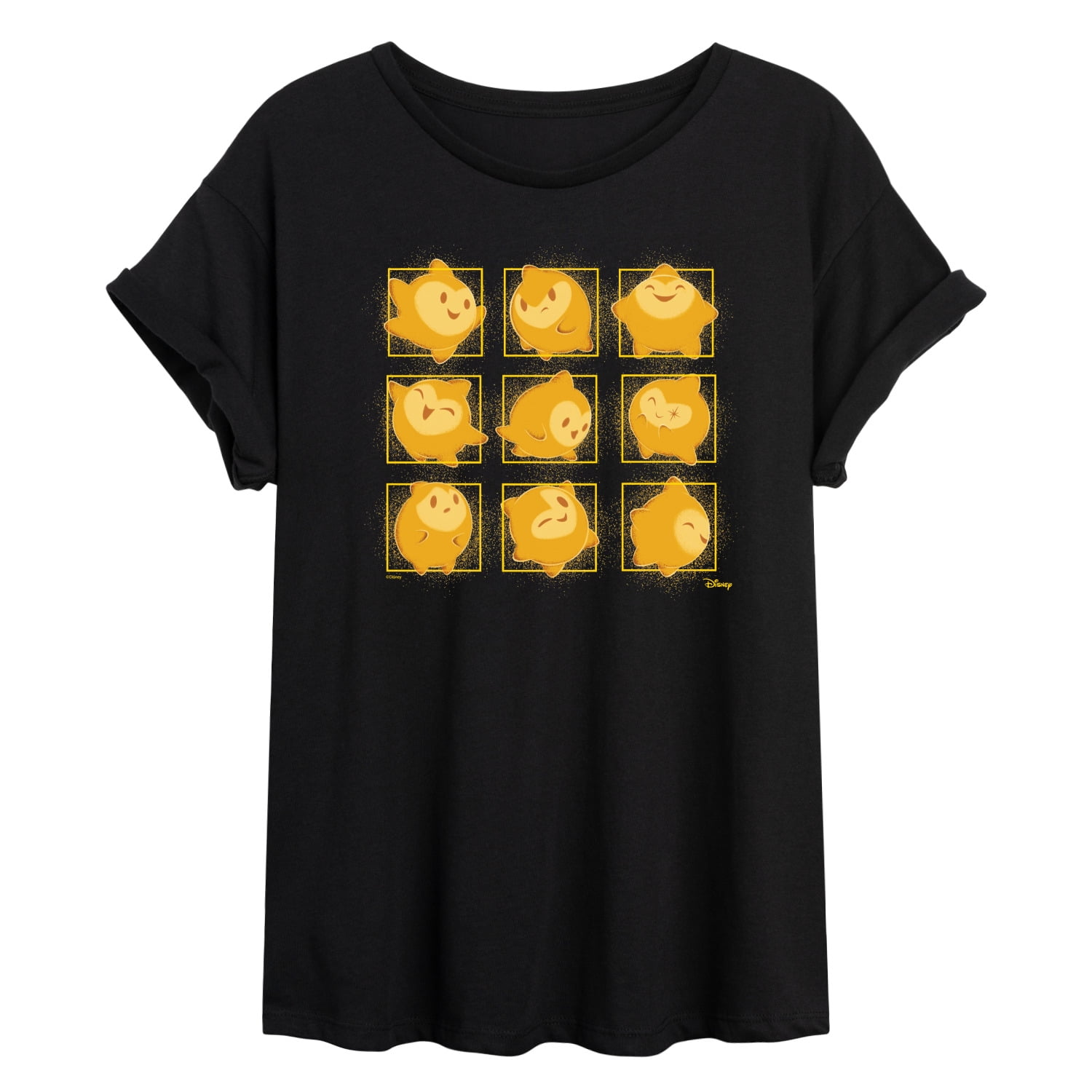 Disney Wish - Star Face Grid - Juniors Ideal Flowy Muscle T-Shirt ...