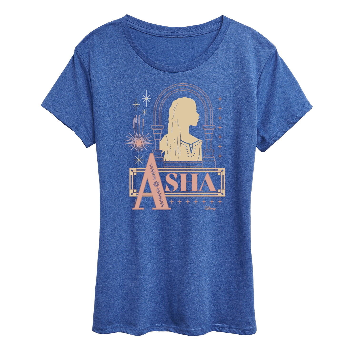 Disney Wish - The One Asha - Women's Short Sleeve Graphic T-Shirt ...