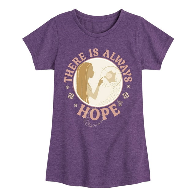 Disney Wish - There Is Always Hope - Toddler & Youth Girls Short Sleeve ...