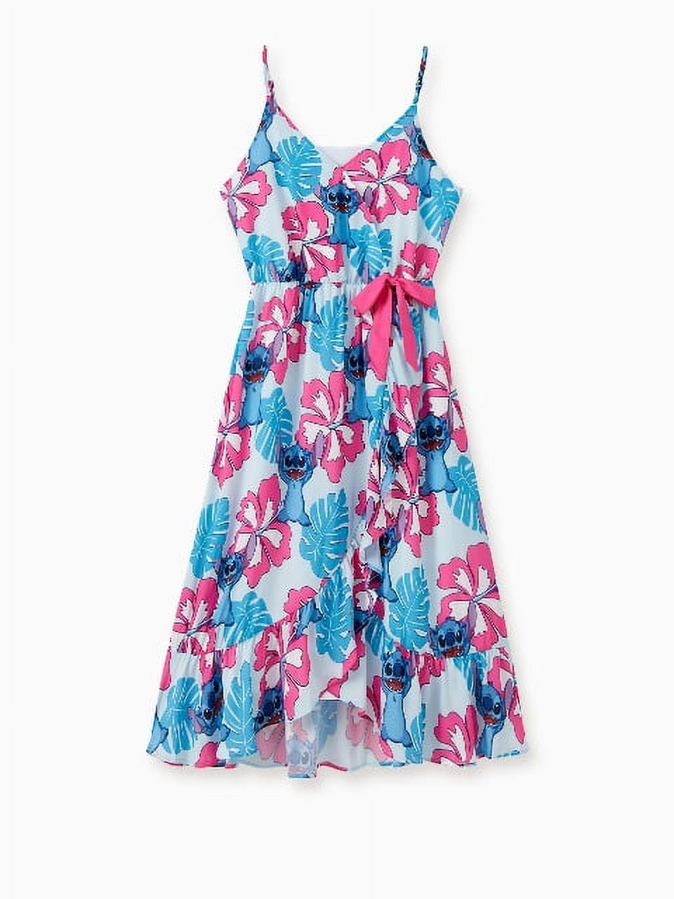 Disney Women Dresses Lilo & Stitch Graphic Sleeveless Floral Dress ...