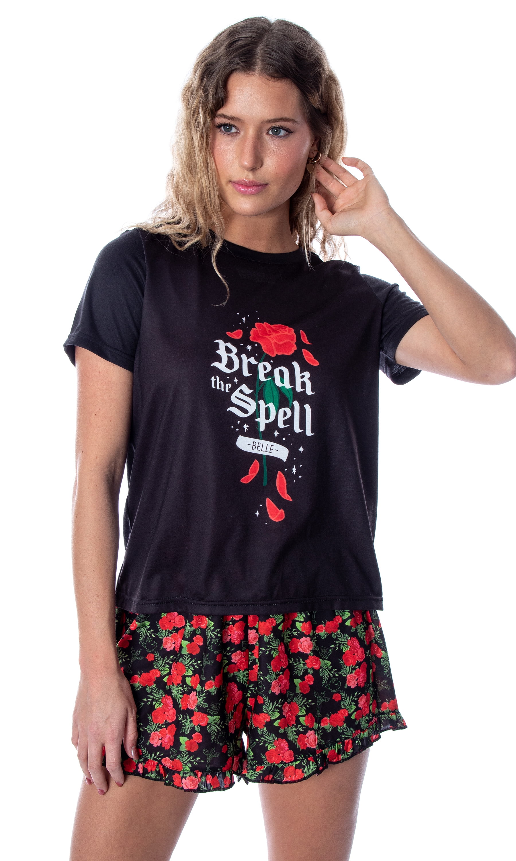 Disney Women's Beauty and The Beast Break The Spell Belle Pajama Set ...