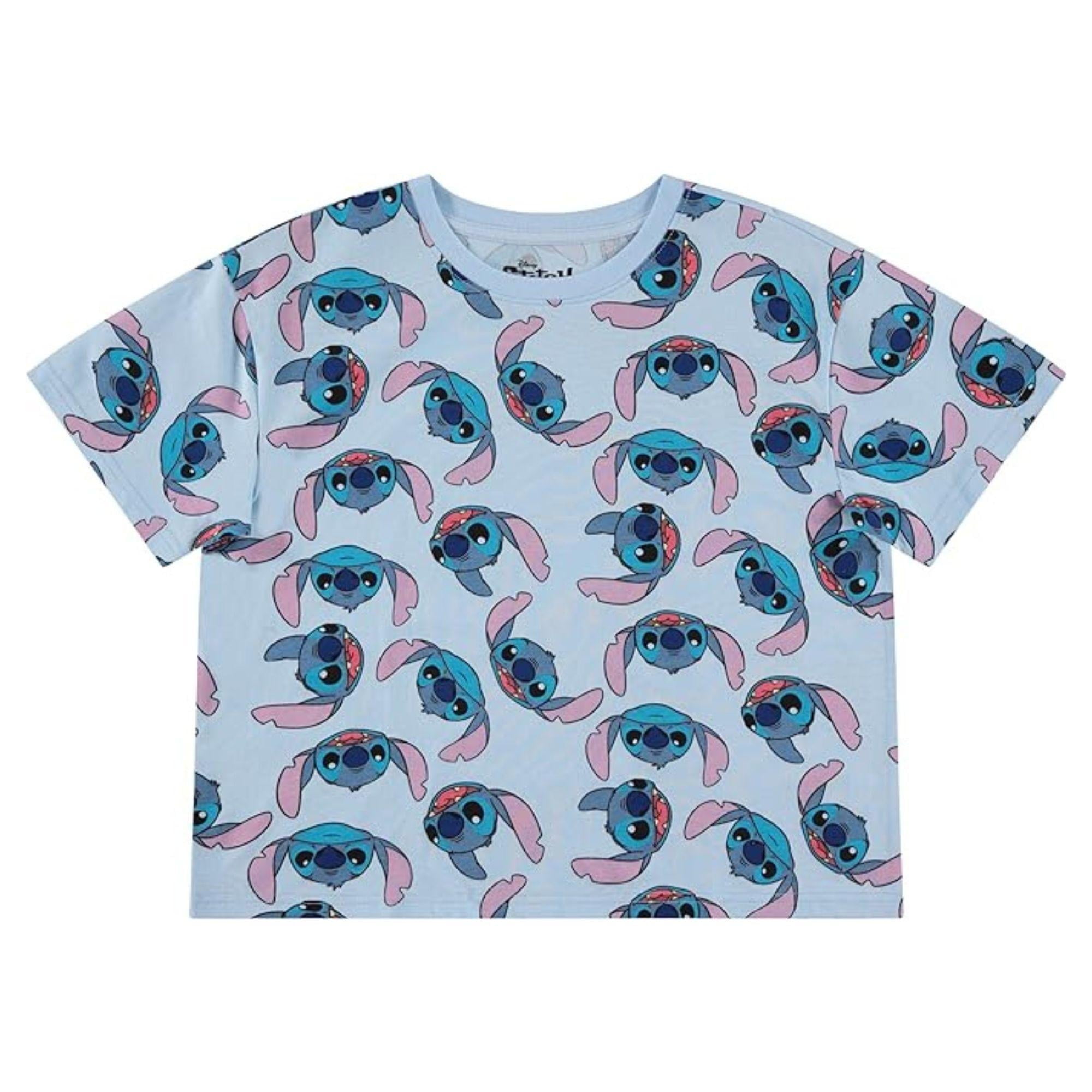Disney Women's Lilo and Stitch Shirt, Graphic Cartoon Printed Stitch ...