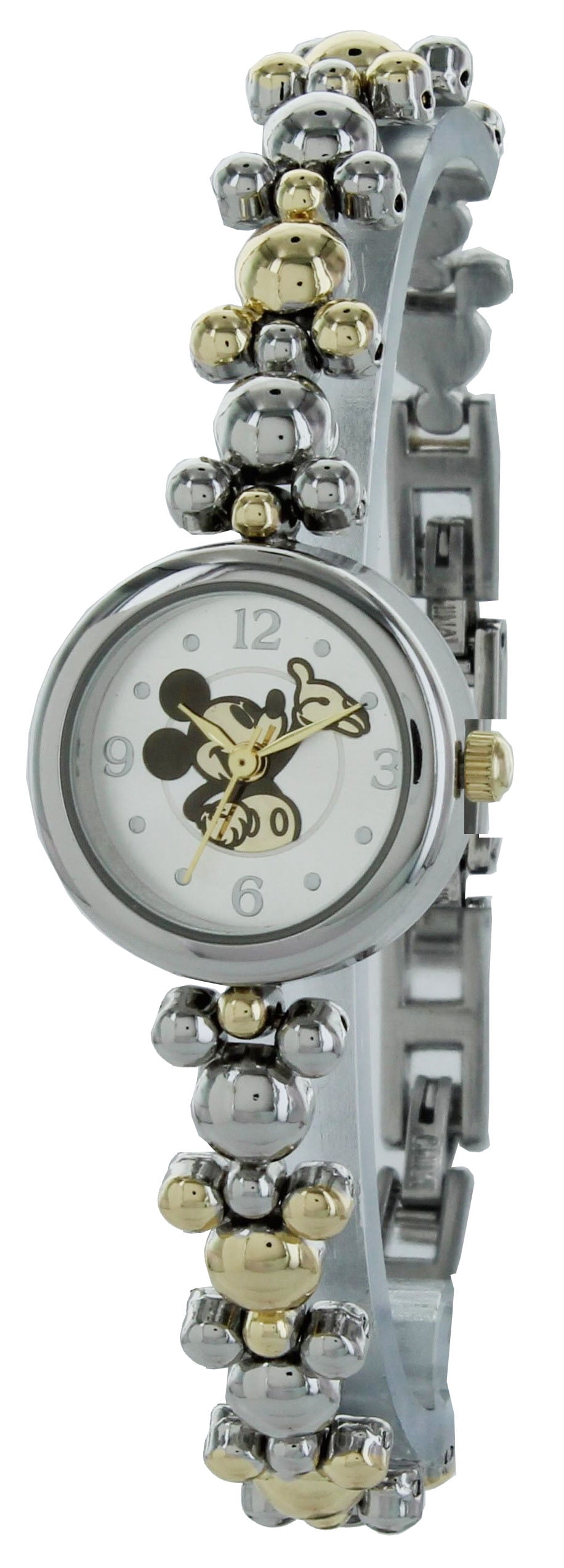 Disney Women's MK8132 Mickey Mouse elegant Two Tone Thin Bracelet Watch ...