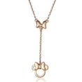 Disney Women's Minnie Mouse Pink Gold Sterling Silver "Y" Necklace ...