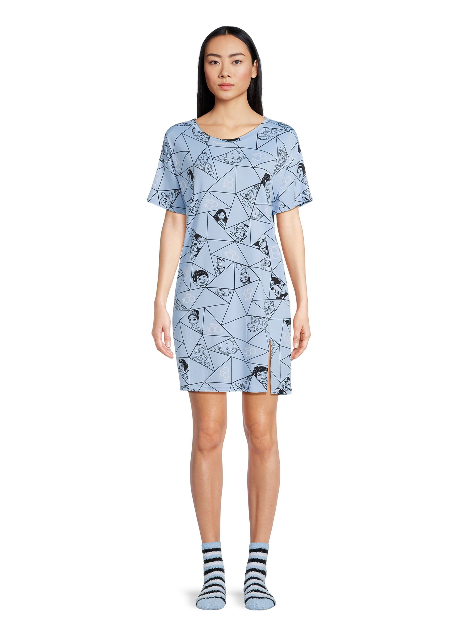 Disney Women's Prism Sleepshirt with Socks, Sizes XS-3X - Walmart.com