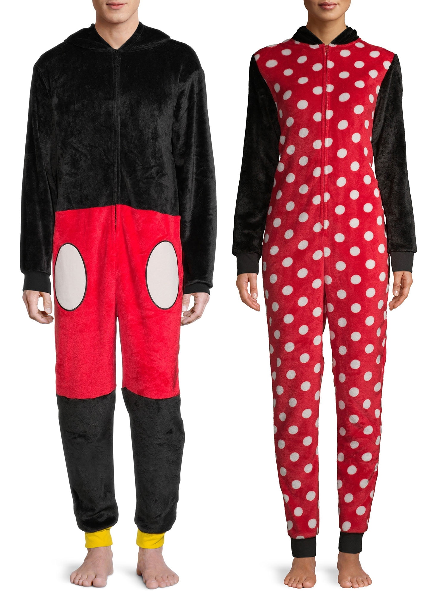 Disney Women's and Women's Plus Minnie Mouse Hooded Union Suit ...