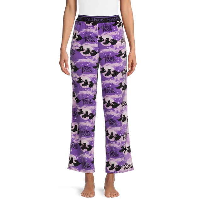 Disney Women's and Women's Plus Size Hocus Pocus Plush Sleep Pants ...