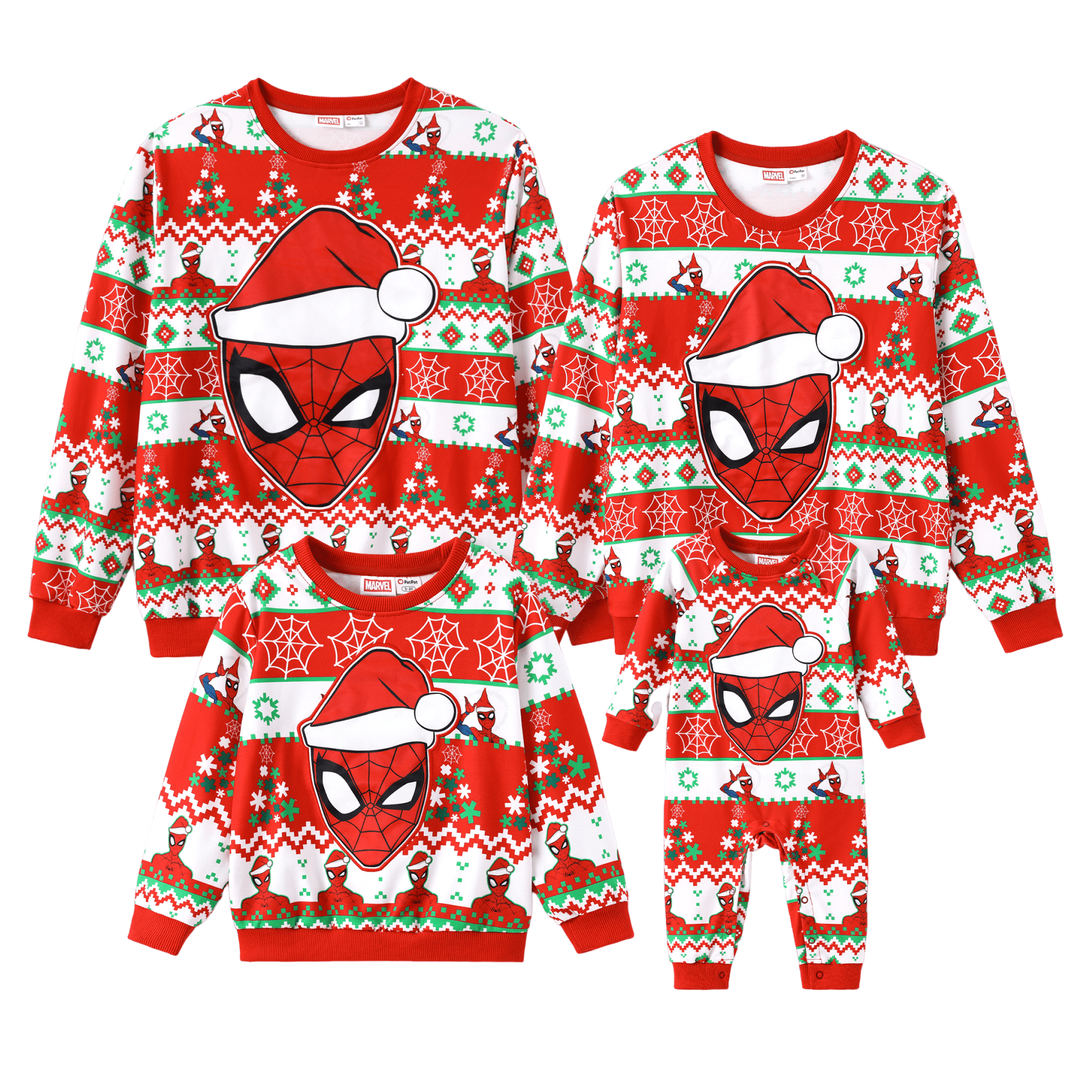 Disney Womens Christmas Sweatshirts Marve Spider-Man Family Couple ...