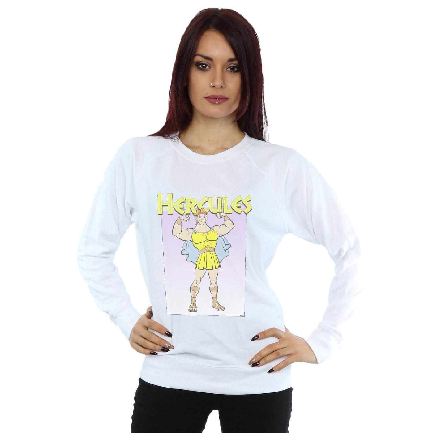 Disney Womens Hercules Muscles Sweatshirt - Walmart.com