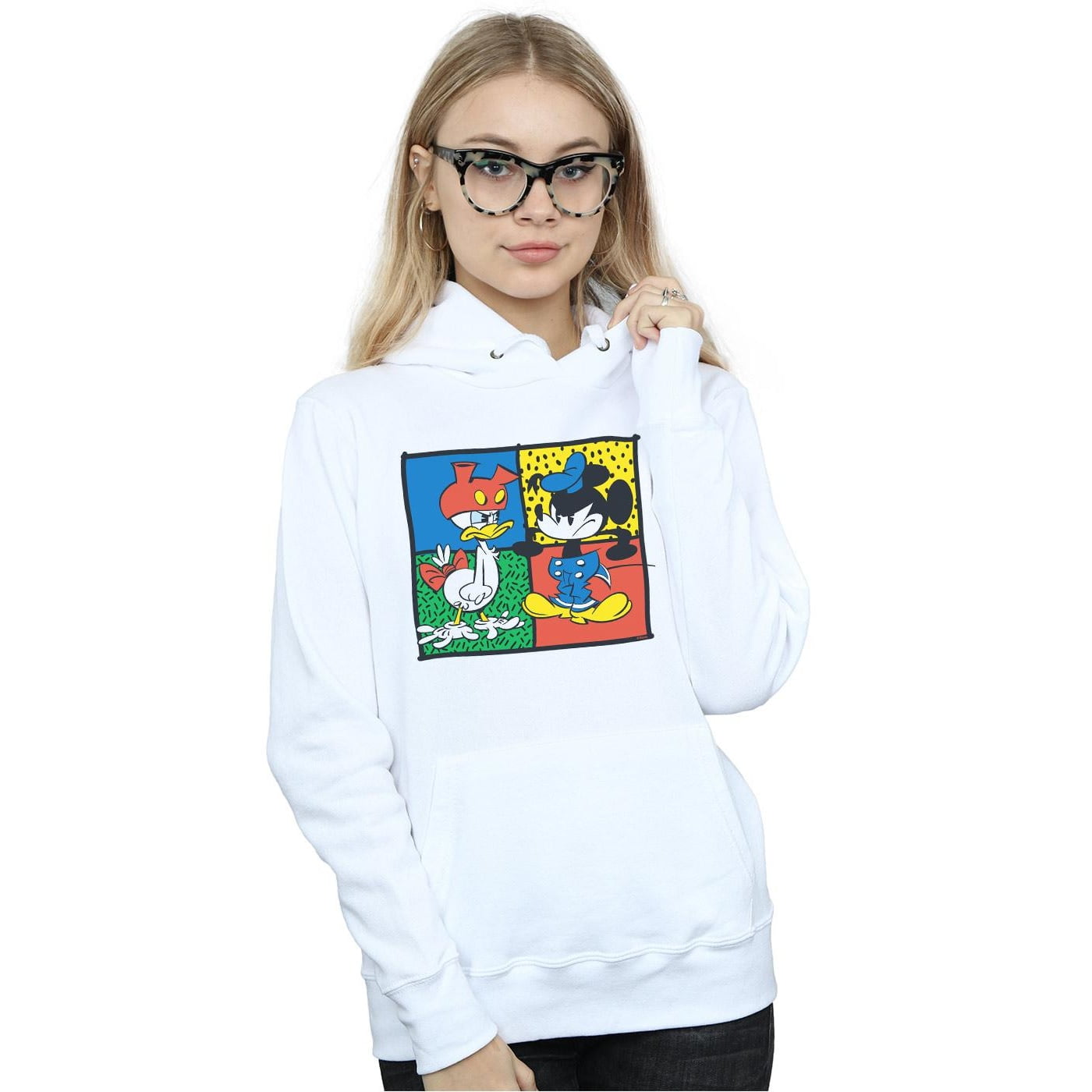 Disney Womens Mickey Mouse Clothes Swap Hoodie - Walmart.com