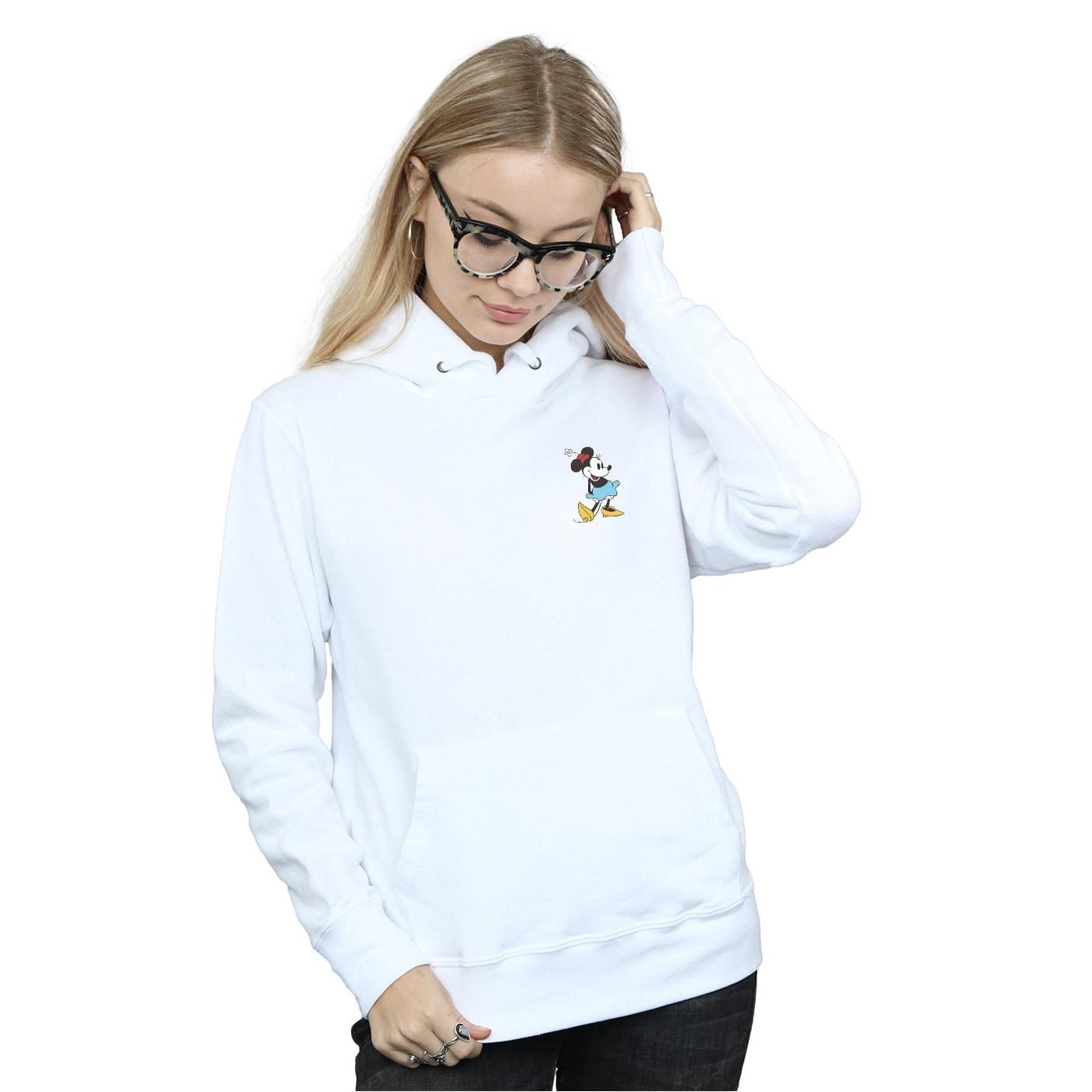 Disney Womens Minnie Mouse Kick Chest Hoodie - Walmart.com
