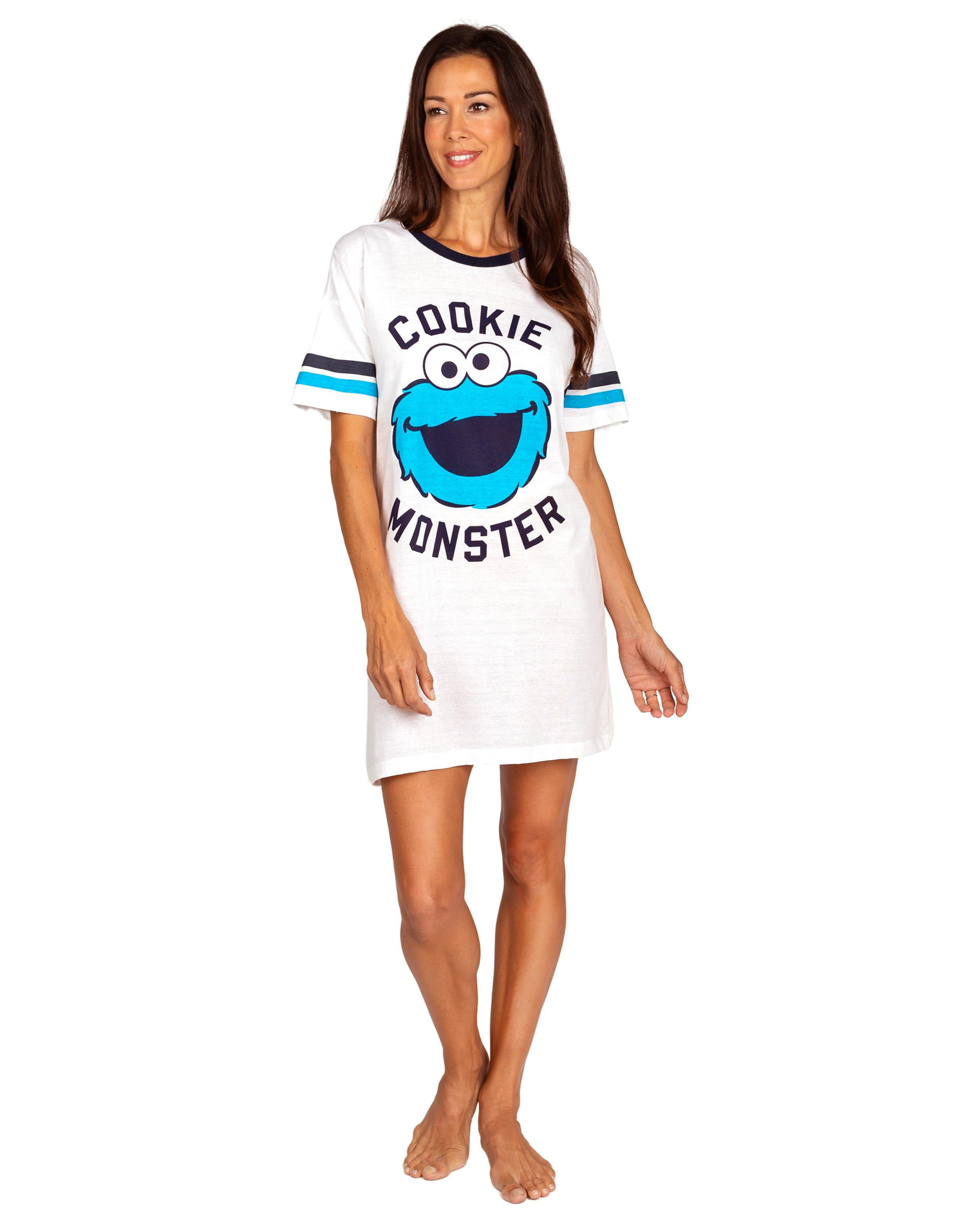 Disney Womens Nightgowns Sleepshirts Female, Cookie Monster, Size: S ...