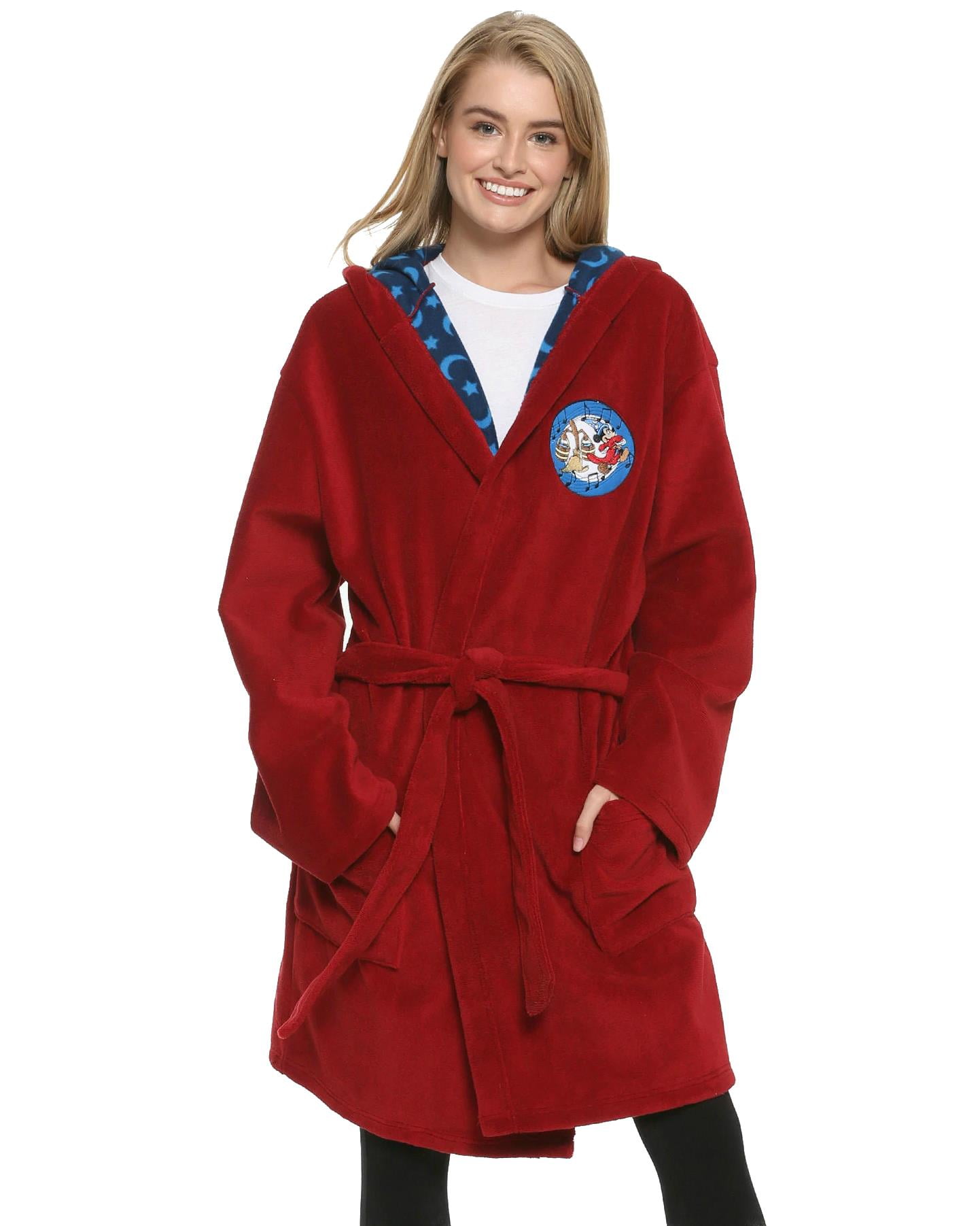Disney Womens Robe Adult Bathrobe Holiday Loungewear Mickey Size Xl