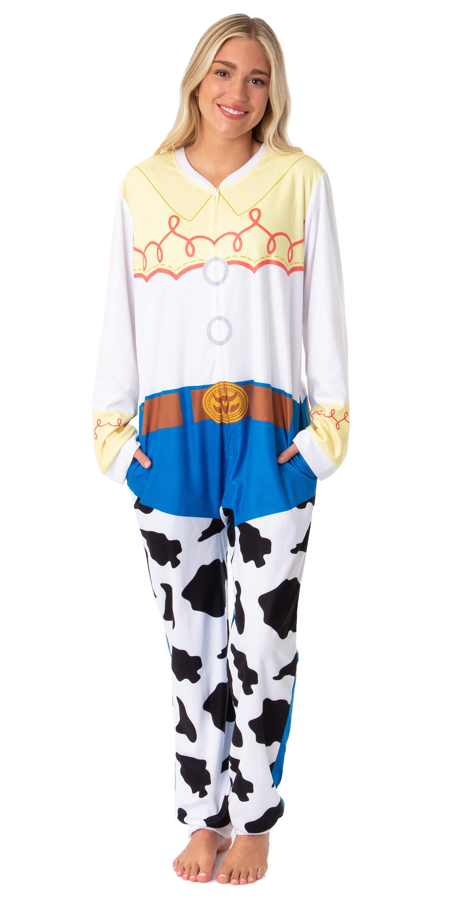 Disney Toy Story Jessie Costume Adult Onesie Footless Union Suit for ...