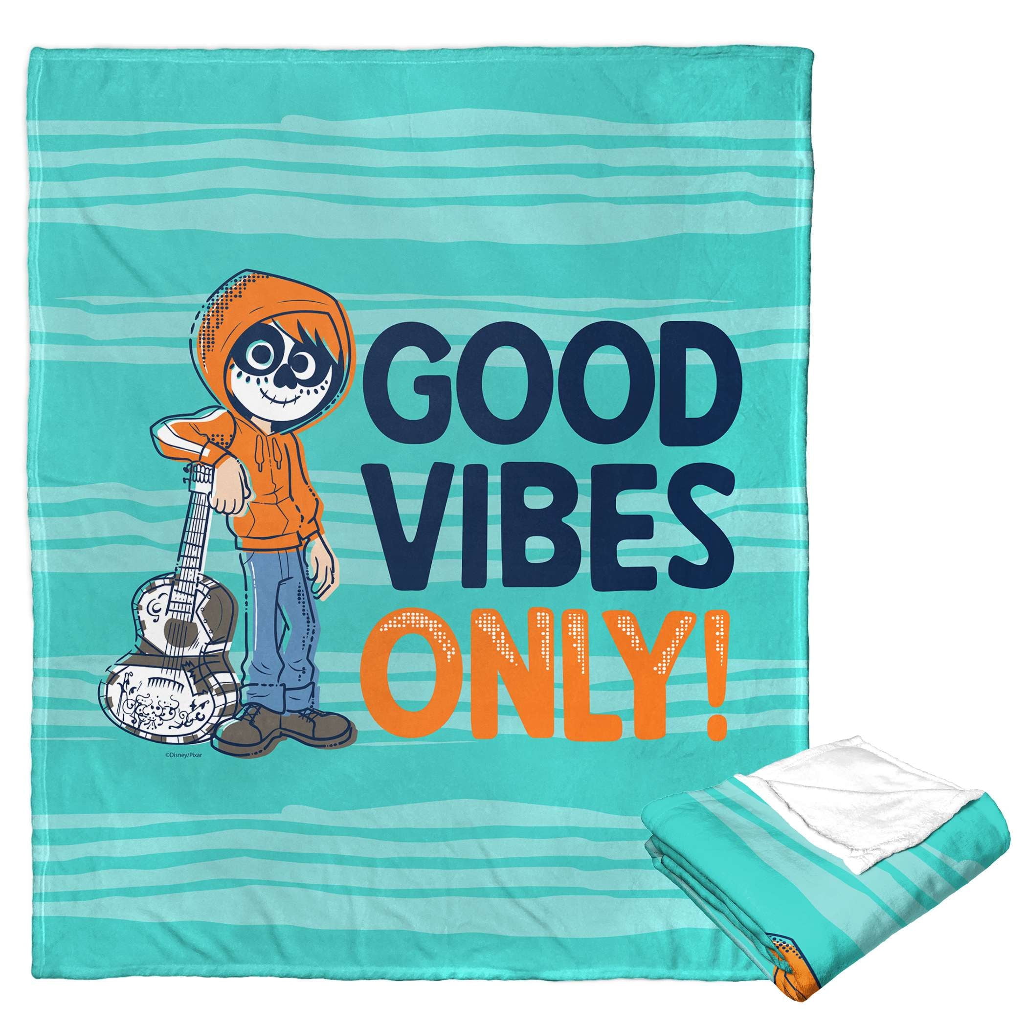 Disney Wonder Of Pixar Good Vibes Kids Silk Touch Throw Blanket ...