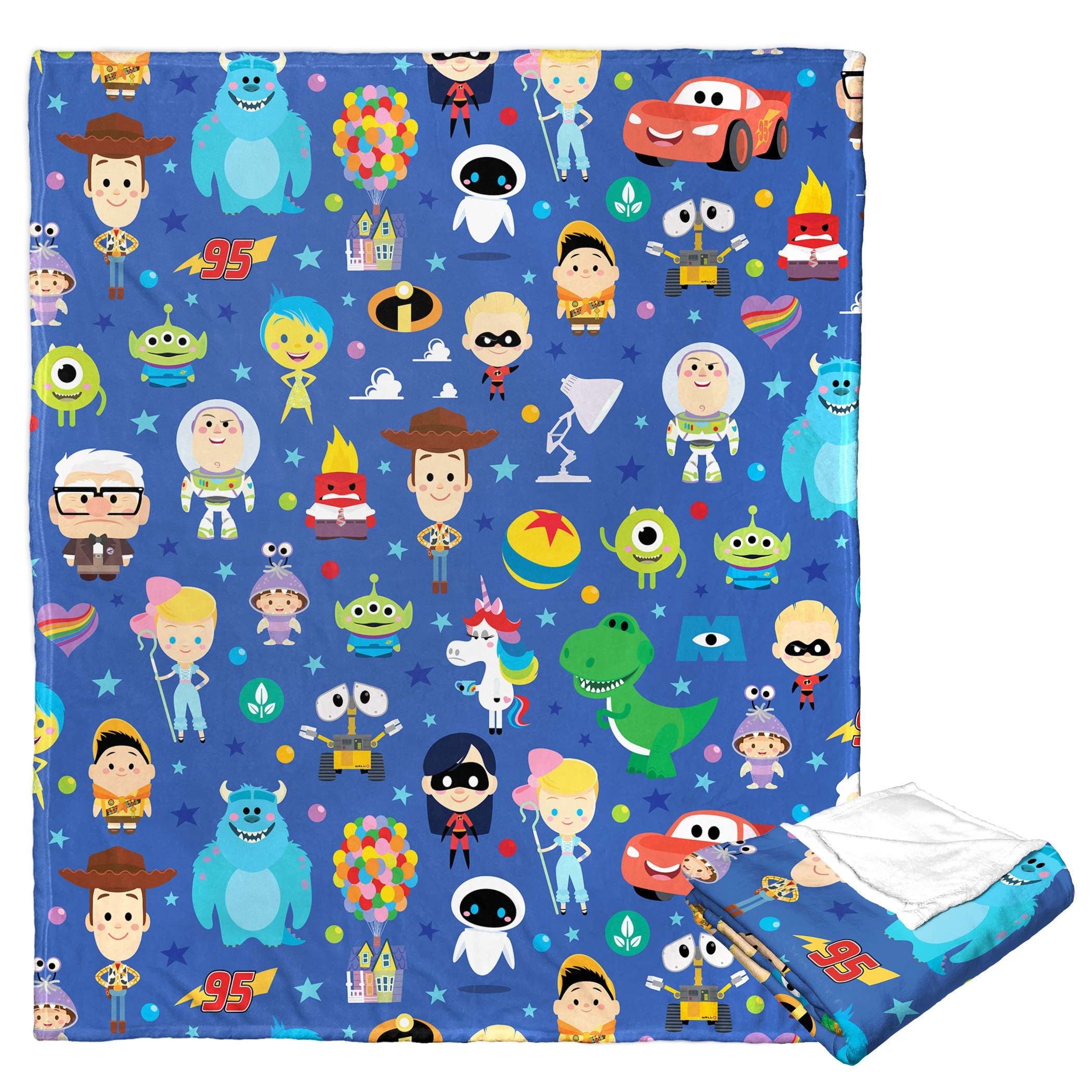 Disney Wonder Of Pixar Pixar Bunch Kids Silk Touch Throw Blanket ...