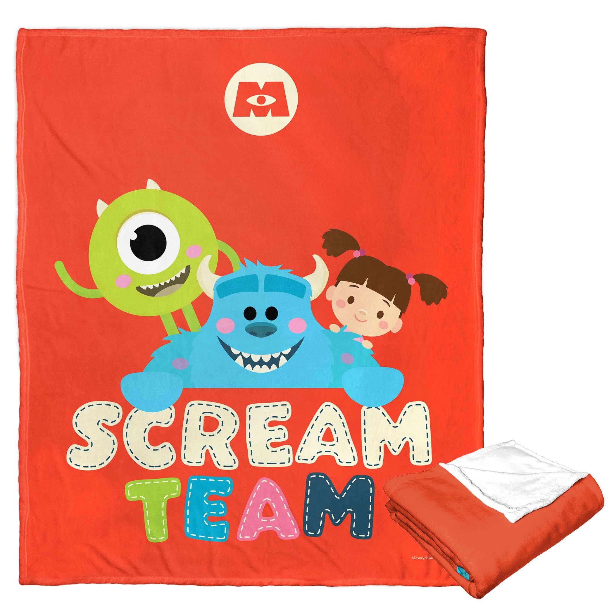 Disney Wonder Of Pixar Scream Team Kids Silk Touch Throw Blanket ...