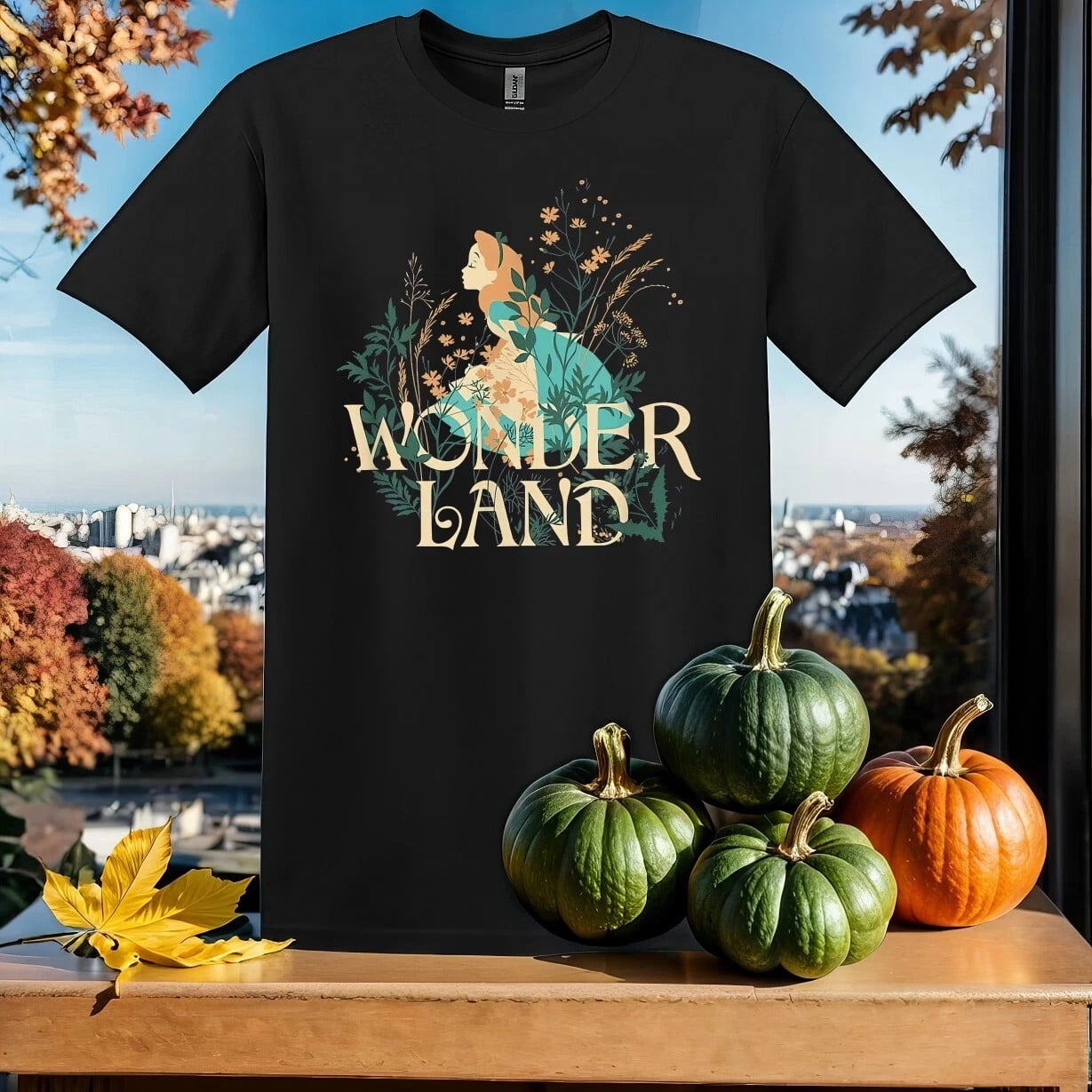 Disney Wonderland Alice Down The Rabbit Hole Mad Tea Party Portrait T ...