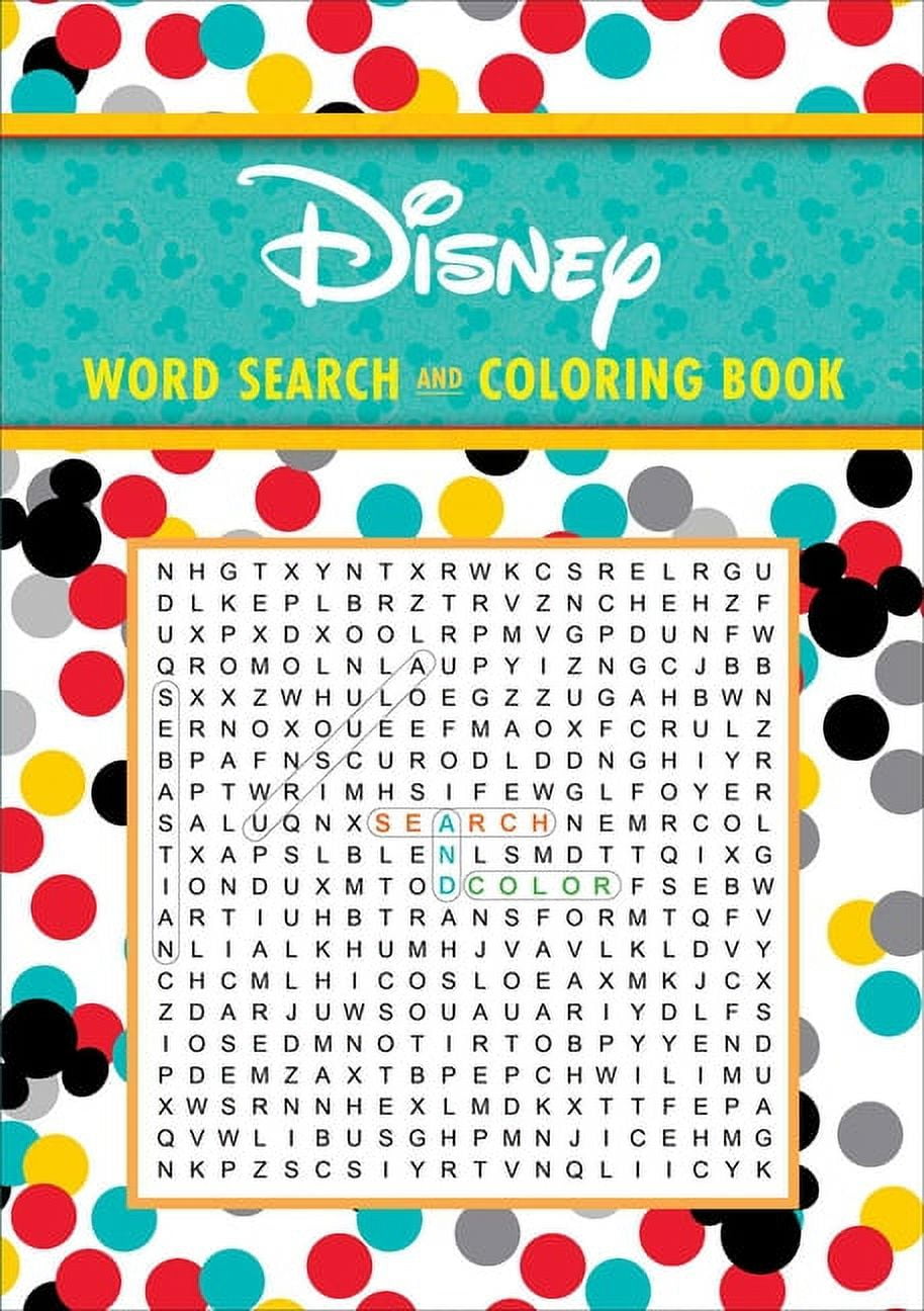 Disney Word Search and Coloring Book - Walmart.com