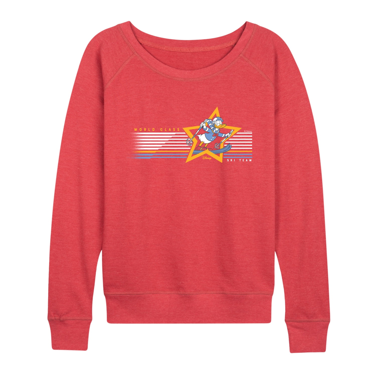 Disney - World Class Ski - Women's French Terry Long Sleeve Pullover ...