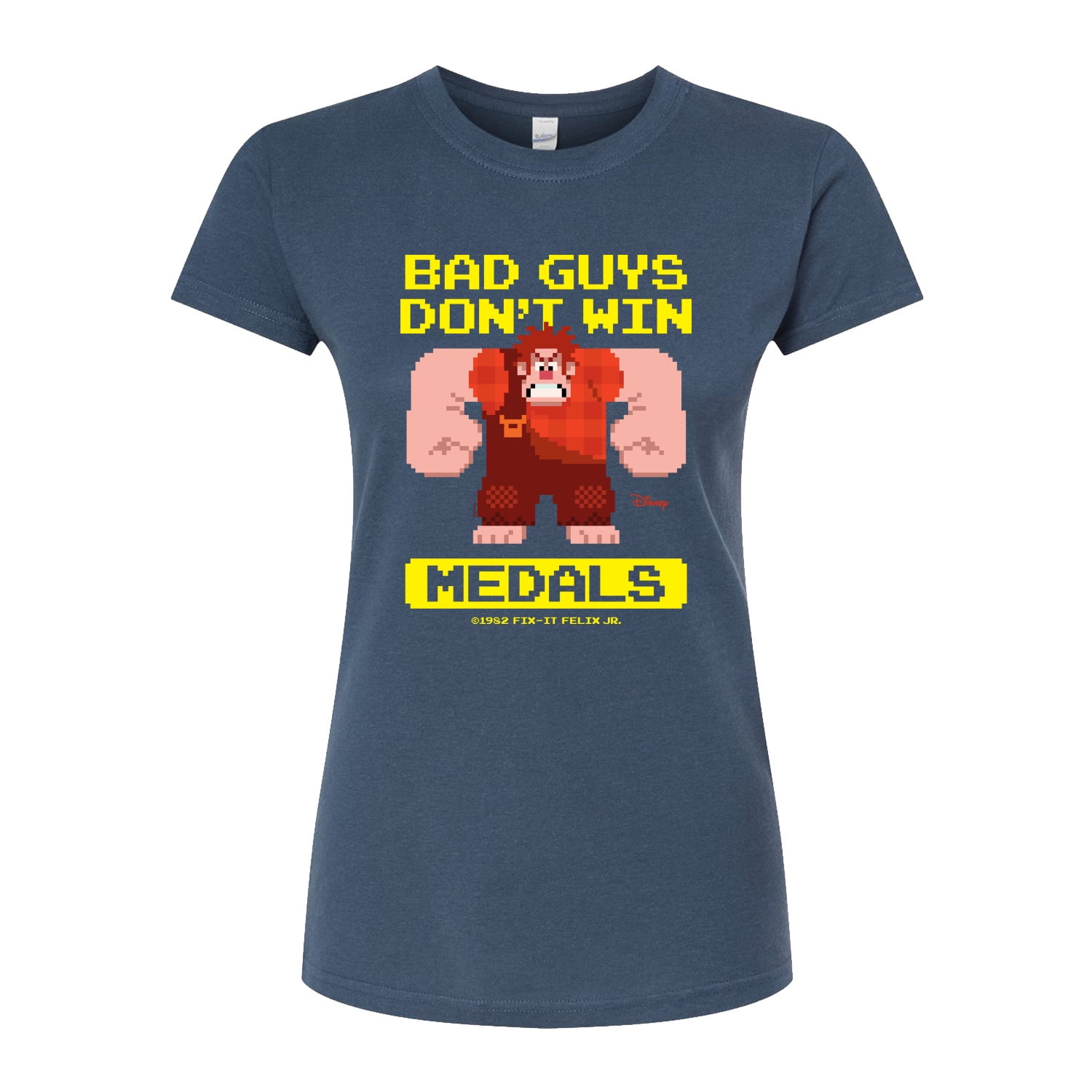 Disney Wreck It Ralph - Bad Guys Don’t Win Medals - Juniors Fitted ...