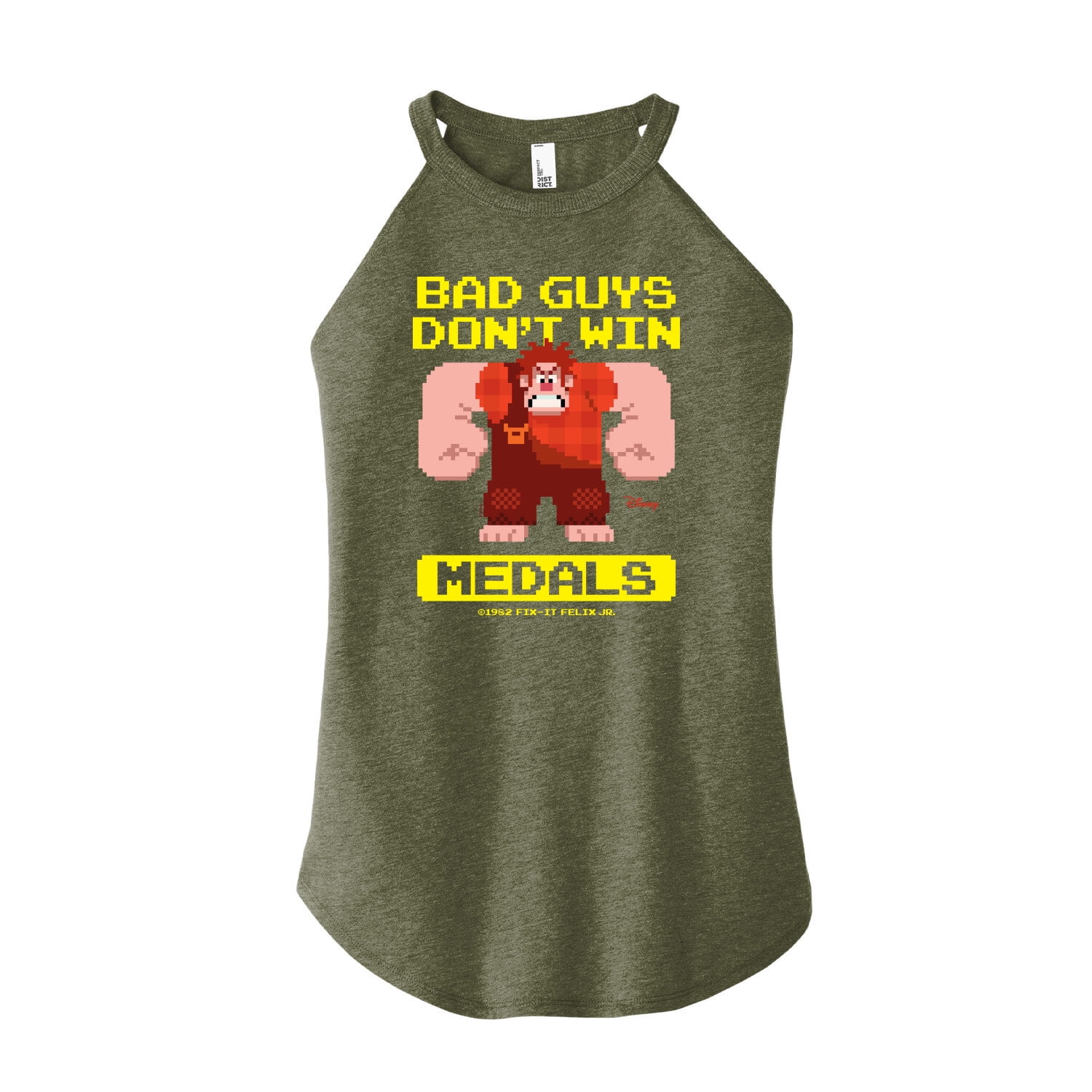 Disney Wreck It Ralph - Bad Guys Don’t Win Medals - Juniors High Neck ...