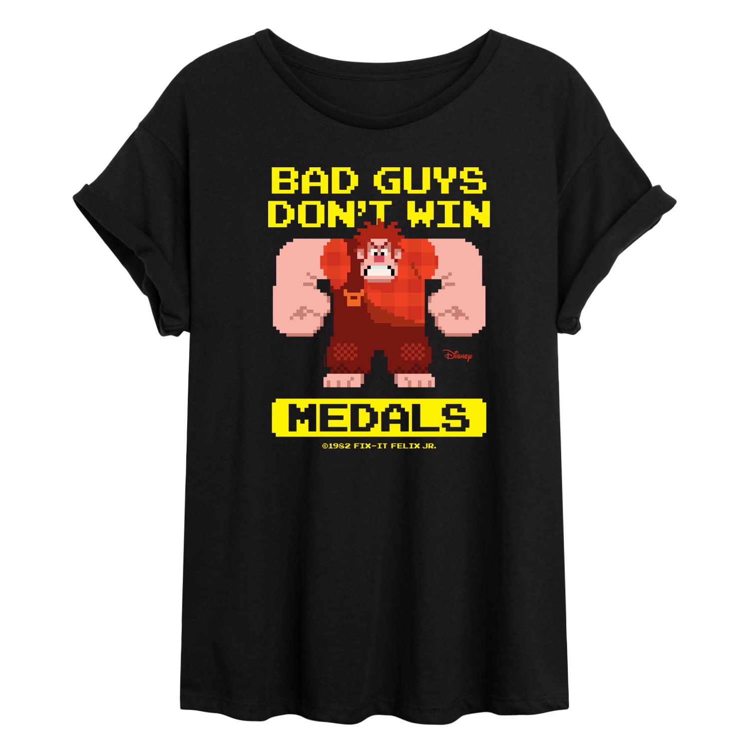 Disney Wreck It Ralph - Bad Guys Don’t Win Medals - Juniors Ideal Flowy ...