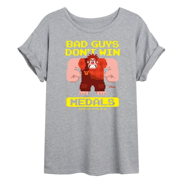 Disney Wreck It Ralph - Bad Guys Don’t Win Medals - Juniors Ideal Flowy ...