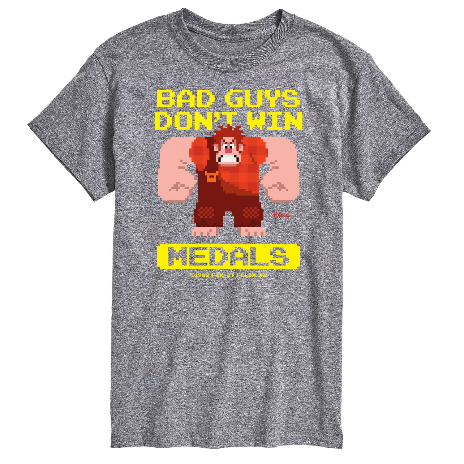 Disney Wreck It Ralph - Bad Guys Don’t Win Medals - Men's Short Sleeve ...
