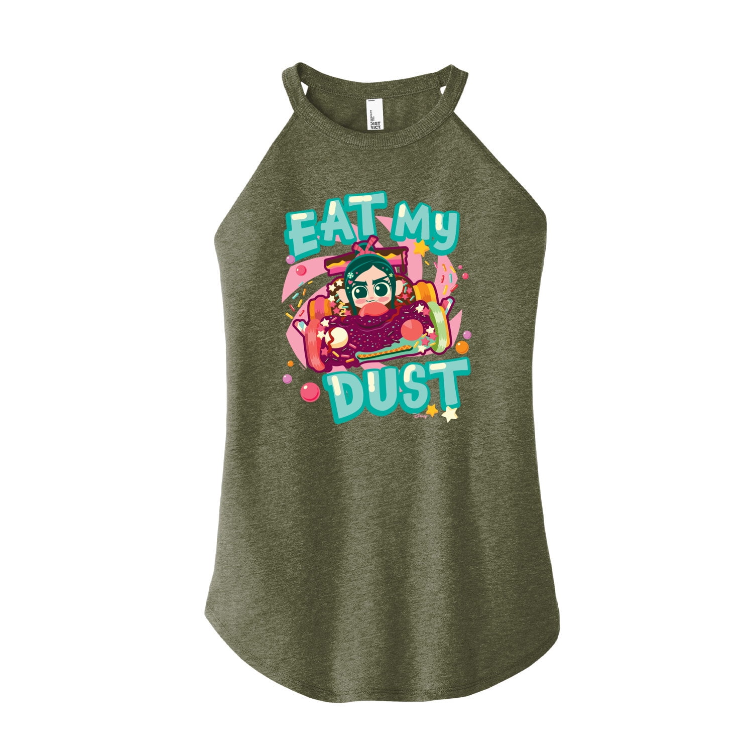 Disney Wreck It Ralph - Eat My Dust Vanelloppe - Juniors High Neck Tank ...