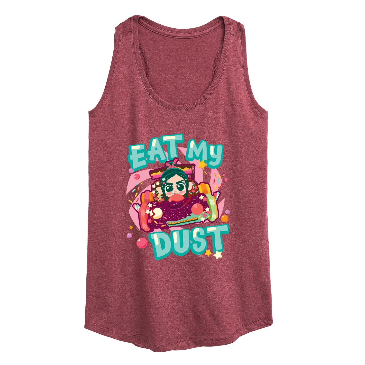 Disney Wreck It Ralph - Eat My Dust Vanelloppe - Women's Racerback Tank ...