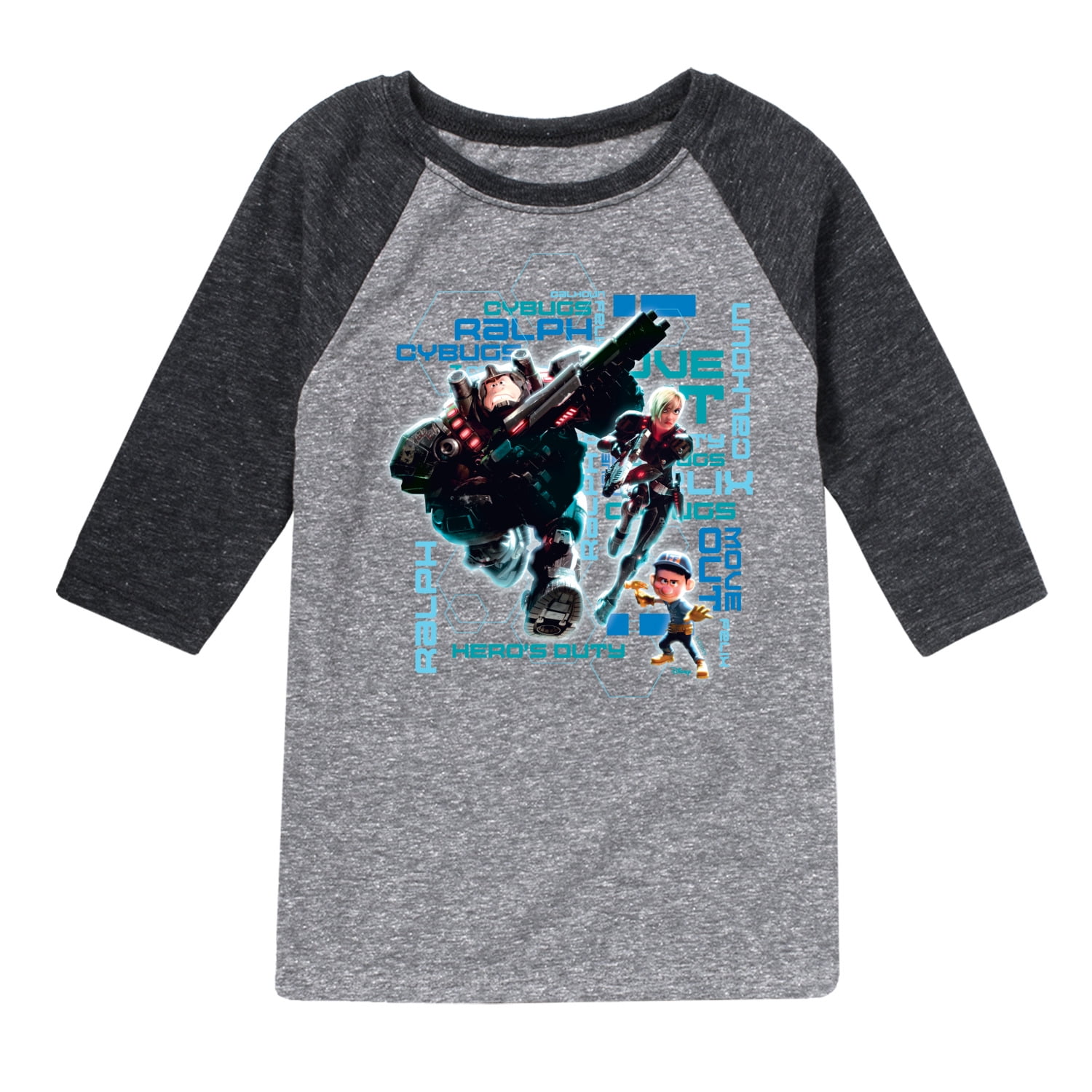 Disney Wreck It Ralph - Hero's Duty - Move Out - Toddler & Youth Raglan ...