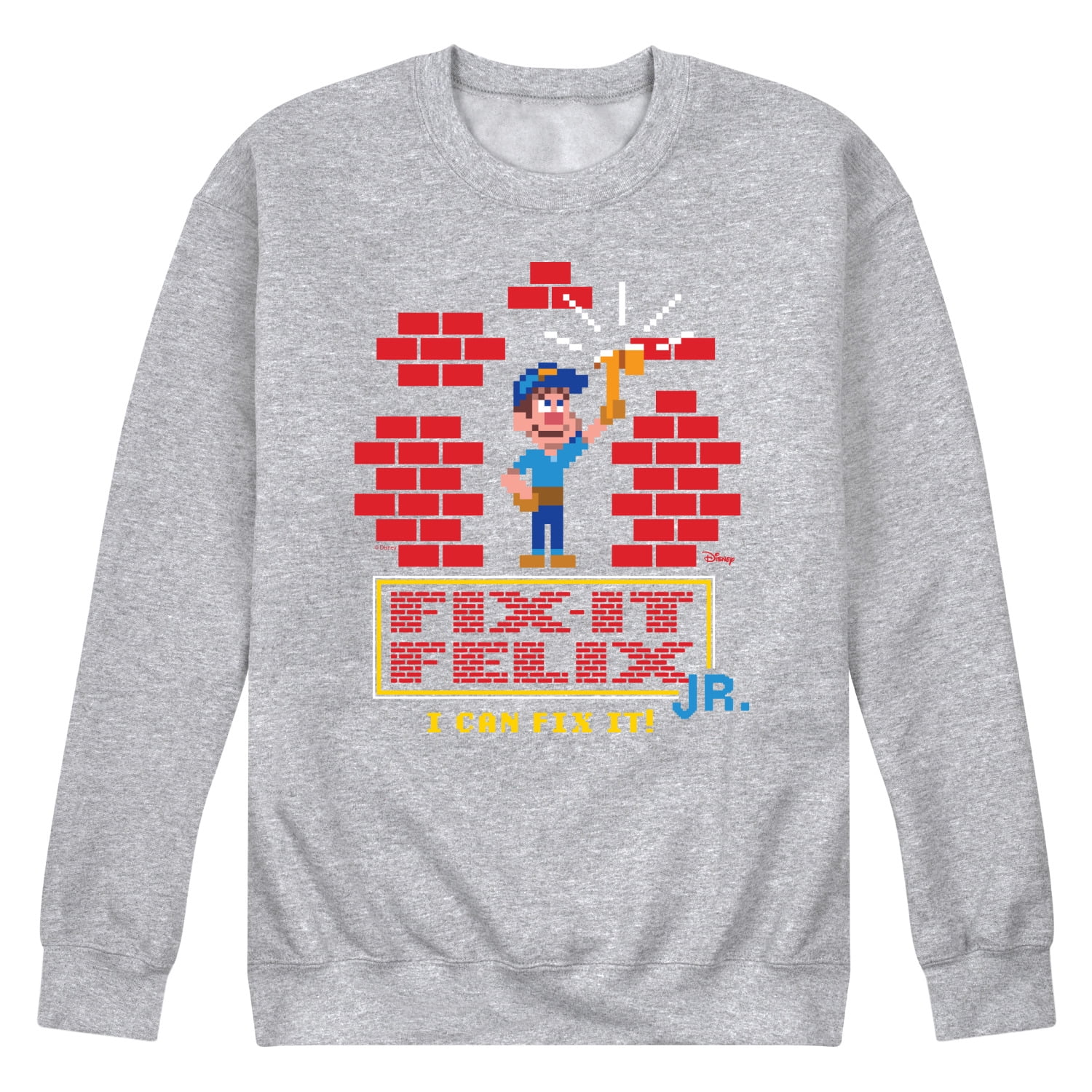 Disney Wreck It Ralph - I Can Fix It Felix - Men's Crew Neck Fleece ...