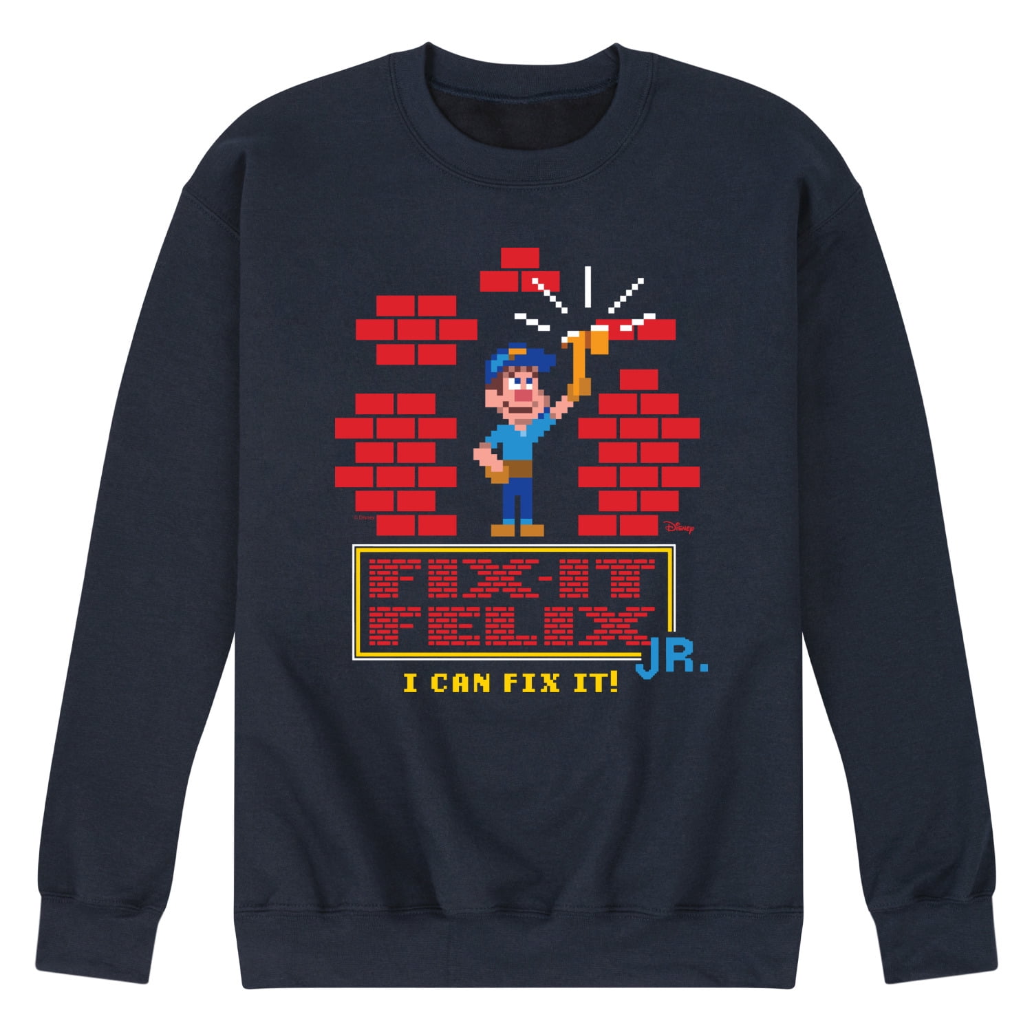 Disney Wreck It Ralph - I Can Fix It Felix - Men's Crew Neck Fleece ...
