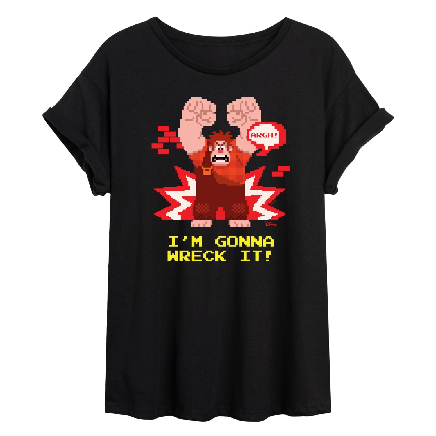 Disney Wreck It Ralph - I'm Gonna Wreck It - Juniors Ideal Flowy Muscle ...
