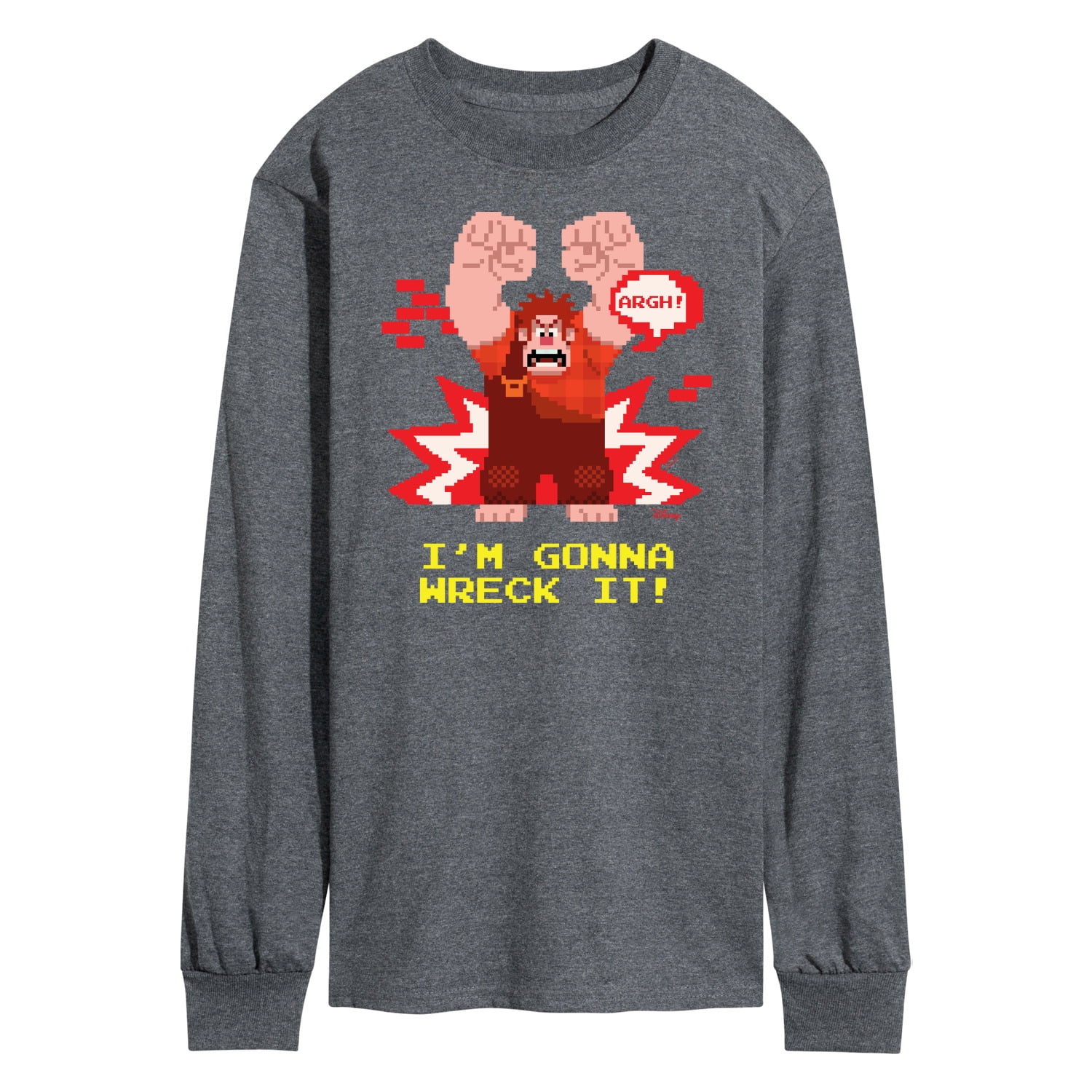 Disney Wreck It Ralph - I'm Gonna Wreck It - Men's Long Sleeve T-Shirt ...