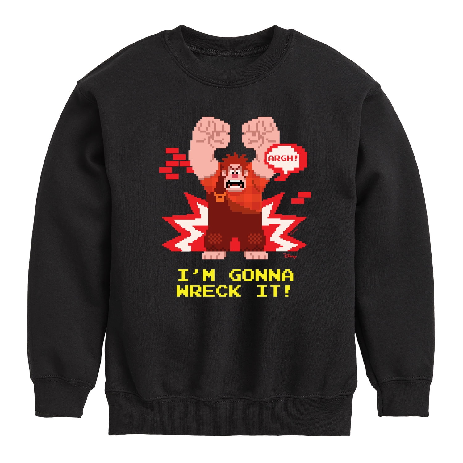 Disney Wreck It Ralph - I'm Gonna Wreck It - Toddler & Youth Crewneck Fleece Sweatshirt ...