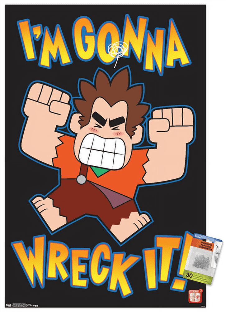 Disney Wreck It Ralph: Ralph Breaks The Internet - Wreck It Wall Poster ...